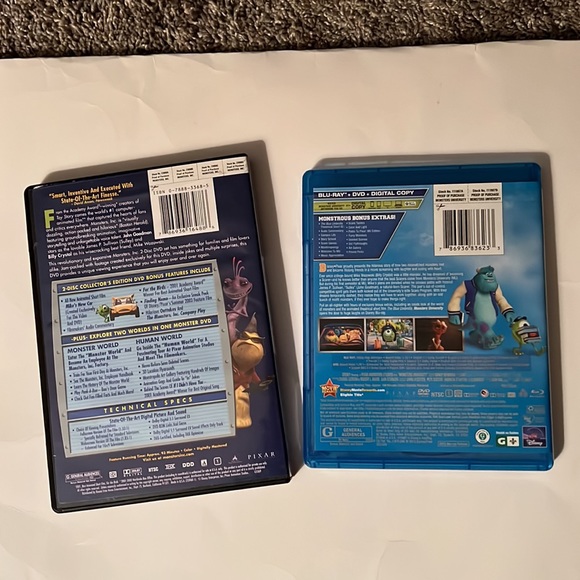 Disney-Pixar | Media | Disneypixar Monsters Inc Monsters University Dvd ...